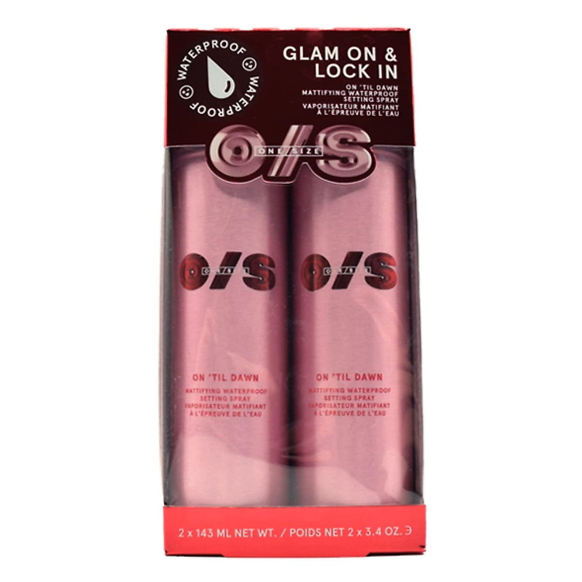 One Size On 'Til Dawn Setting Spray Duo Mattifying Waterproof Setting Spray Duo Holiday Gift Set, Clear