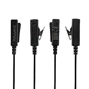 ERIPHA Earpiece for Midland GXT1000VP4 Walkie Talkie 2 Way Radio Surveillance Security Headset Acoustic Tube Ear Piece with Mic PTT LXT500VP3 GXT1050VP4 GXT1000XB (2 Packs)