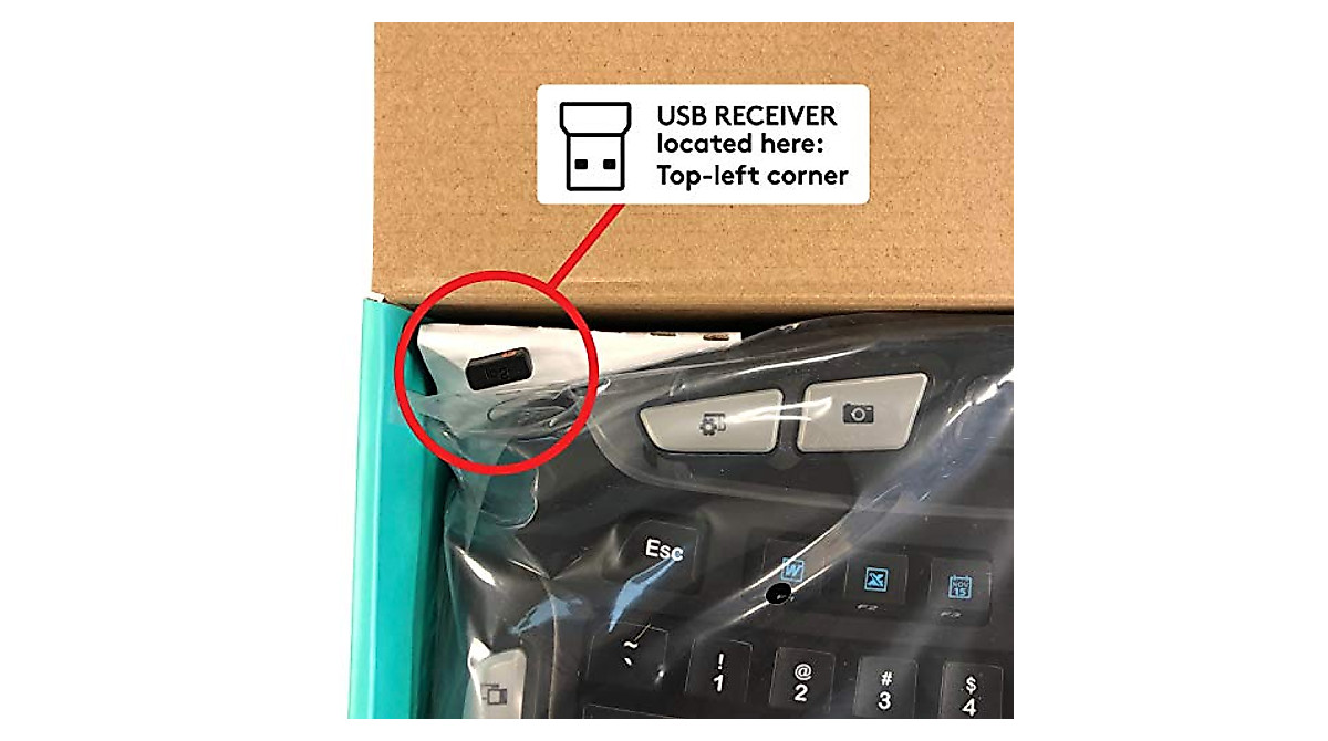 Logitech K350 Wave Ergonomic Wireless Keyboard for Comfort & Productivity