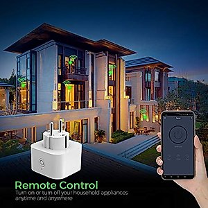 4PCS Elelight PE1004T Smart Sockets Remote Control Outlet with Timing Function,EU Plug