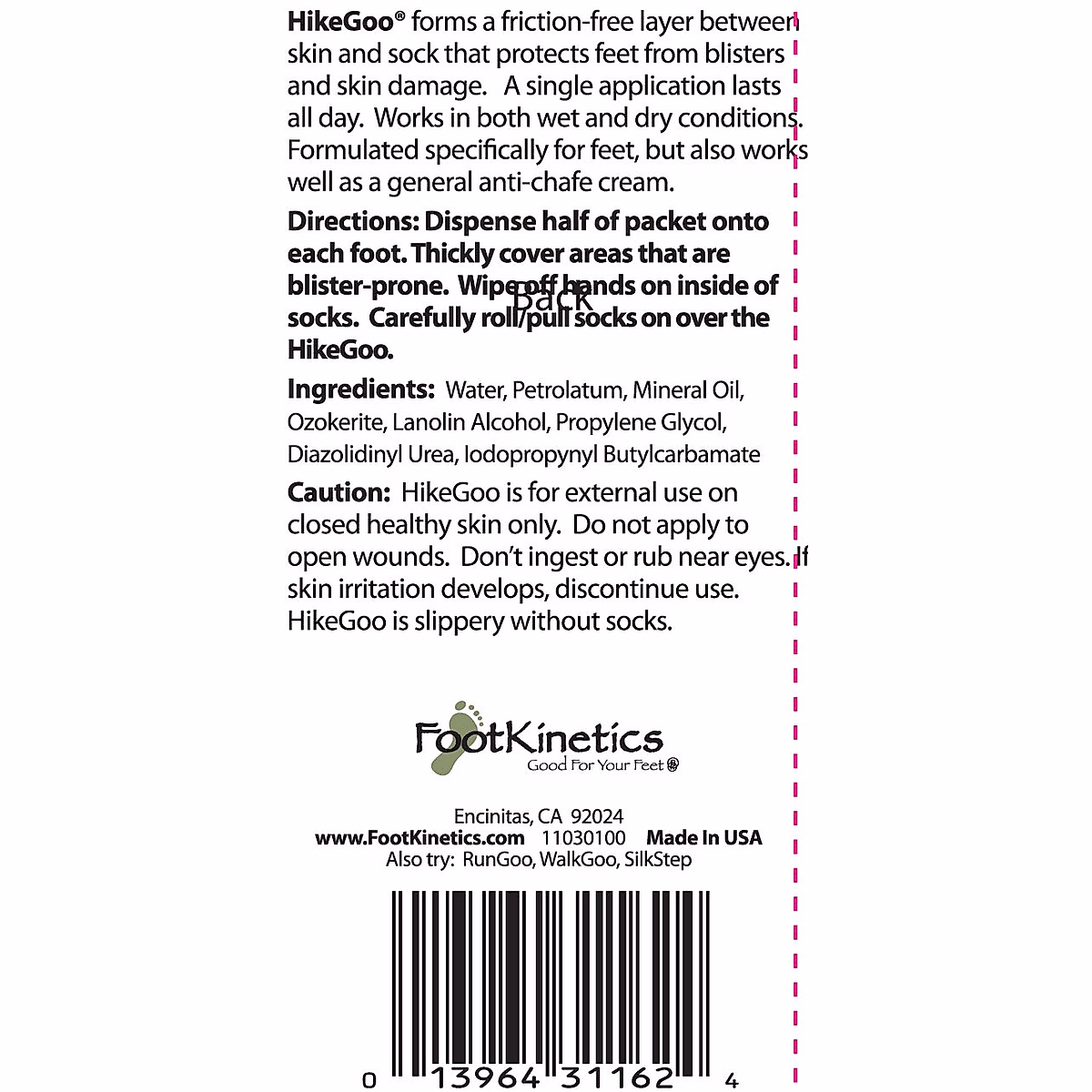 HikeGoo Blister Prevention Cream Specifically Formulated for Feet (3 oz)