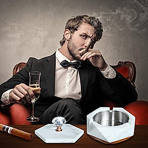 J JHOUSELIFESTYLE Ashtray for Weed - Outdoor Ashtray with Lid, Ash Tray Sets for Weed, Ash Tray Sets for Cigarettes Outdoor Ashtrays for Cigarettes Windproof Ashtray for Outside