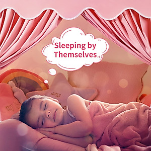 SISTICKER Kids Play Tents for Girls Large Fairy Playhouse for Kids Princess Castle Tent Gift Toys for Girl Toddler Children Play House (Pink) (Pink Tent)