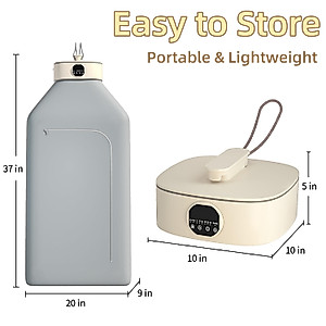 Portable Clothes Dryer, Portable Dryer for Laundry, 2in1 Electric Clothes Dryer Machine for Apartments, 800W Mini Dryer for Clothes Easy to Use, Compact Apartment Dryer for RV Dorm Travel UEMUSI