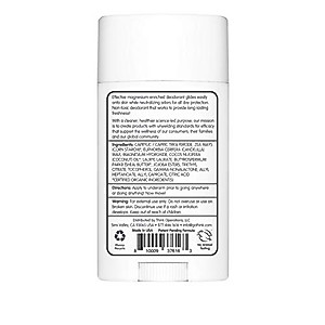 THINK Magnesium Deodorant – Aluminum Free Under Arm Freshness – Non-Toxic & Long Lasting – Cruelty Free Deodorant with No Phthalates or Parabens – Coconut & Pineapple, 2.65oz,46163