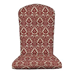 RSH DECOR: Foam Adirondack Chair Cushion | 48” x 20” x 2” | All-Weather Spun Fabric | Water and Fade-Resistant | Outdoor Cushion for Patio Furniture | Ashmore Red