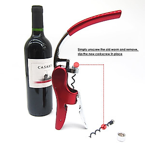 Best 5 Pack Replacement Corkscrew Spiral/Worm for KAYCROWN and BestUtensils Wine Opener