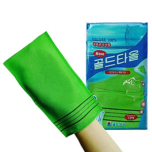 GOLDSANGSA-Korean Exfoliating Towel Washcloth Mitts (Large 10pcs)/Korean Italy Towel Skincare Exfoliating Scrub Bath Cloth Remove Dead Skin