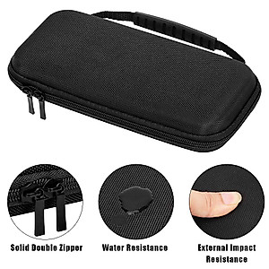 Emoly Carrying Case for Switch Lite 2020, Portable Switch Travel Carry Case, Protective Hard Shell Games Case & Storage for Nintendo Switch Console & Accessories, Black