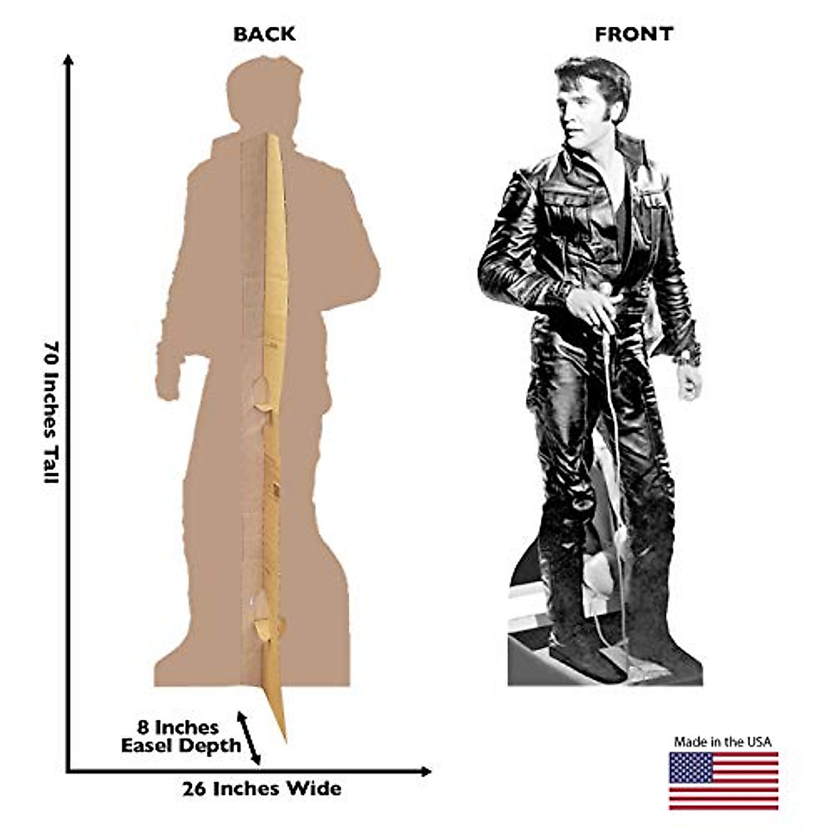 Advanced Graphics Elvis Presley Life Size Cardboard Cutout Standup - '68 Comeback Special
