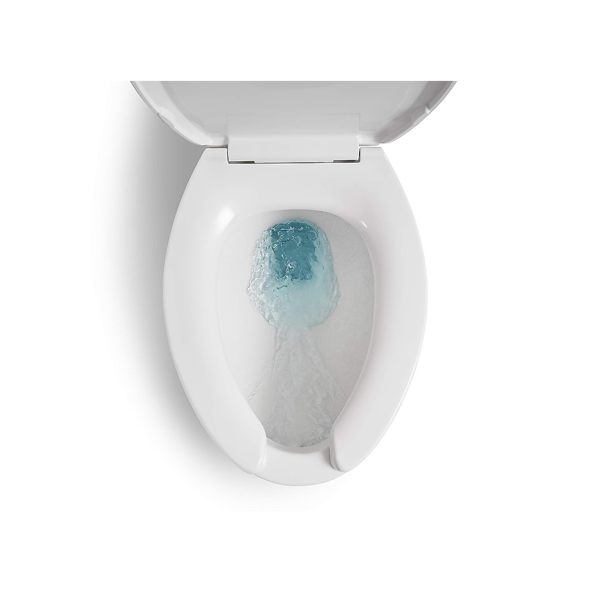 KOHLER Kingston™ Comfort Height® two-piece Elongated 1.28 gpf Toilet with Left-hand Trip Lever and Antimicrobial Finish