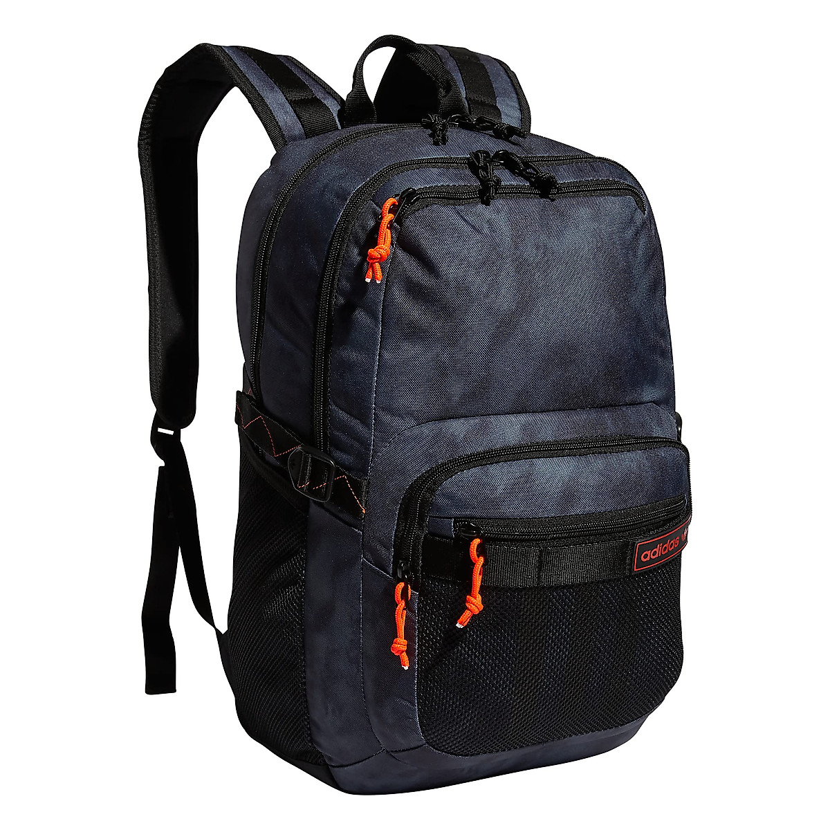 adidas Originals Energy Backpack, Stone Wash Carbon-Black/Black/Solar Red, One Size