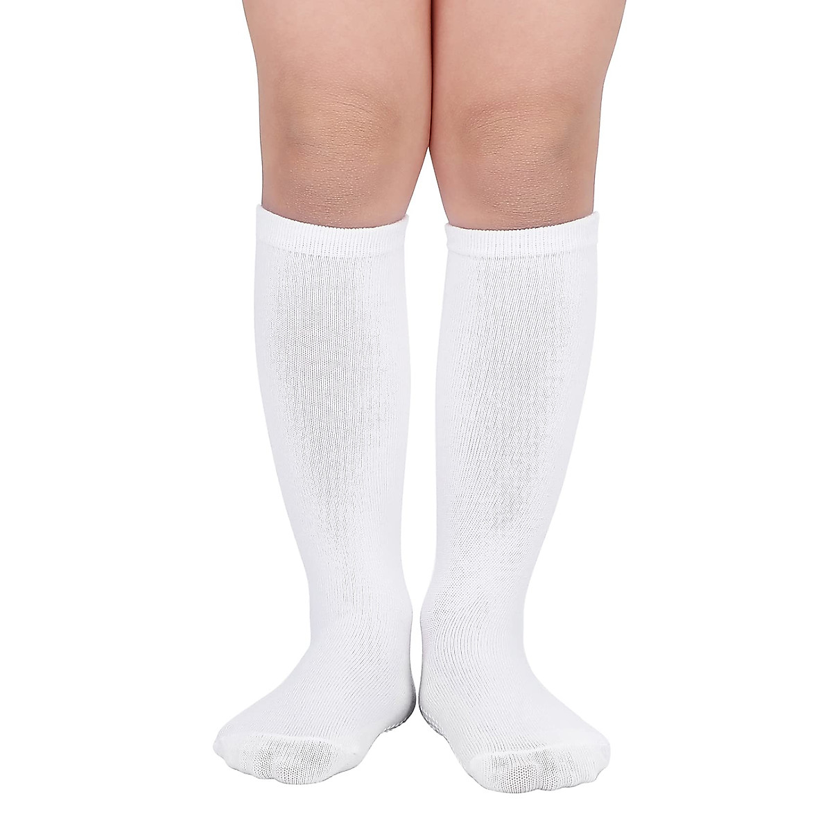 Durio White Baby Knee High Socks Toddler Knee High Socks for Baby Girls Boys Baby Long Socks Baby Infant Toddler White Soccer Socks White 3-12 months