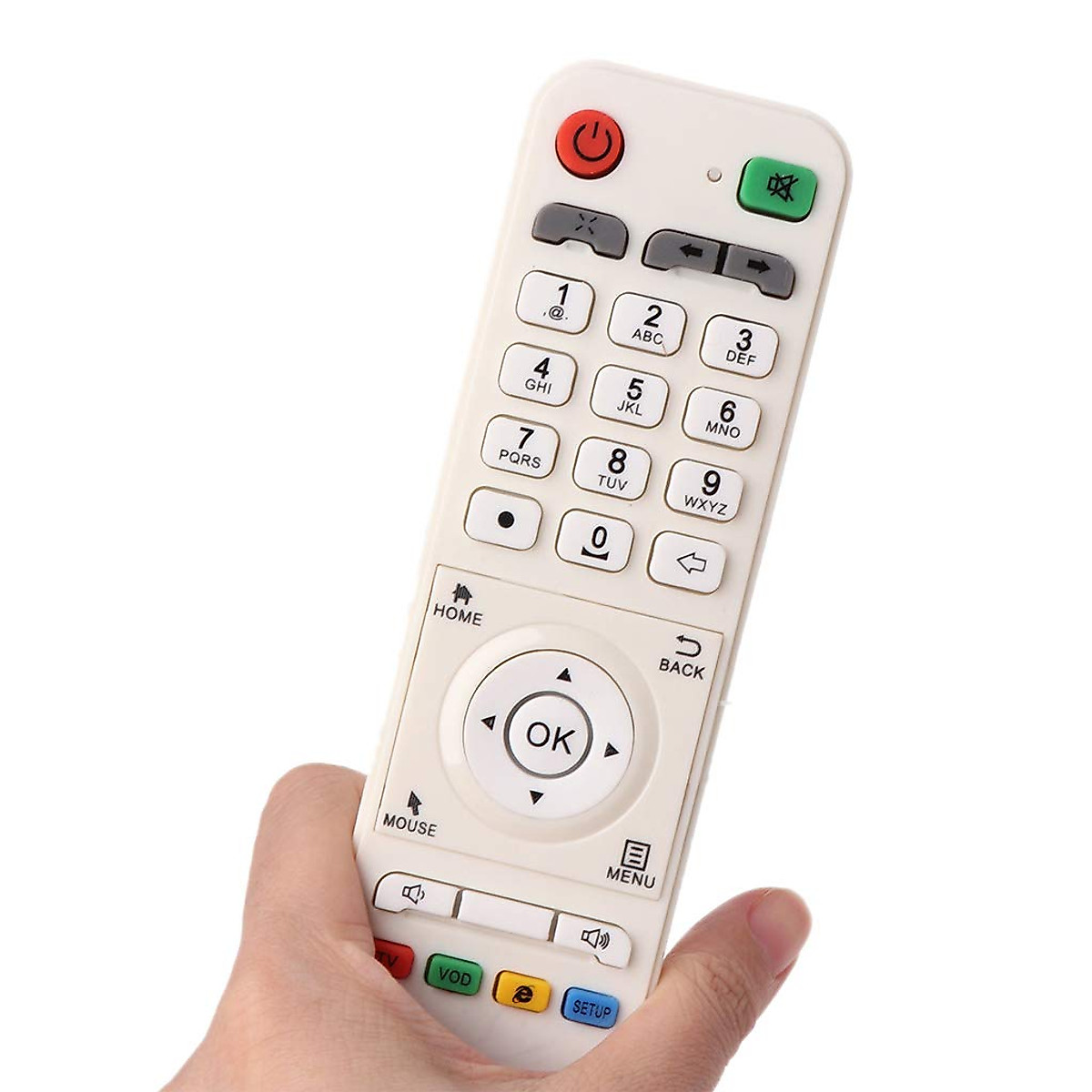 angwang White Remote Control Controller Replacement for LOOL Loolbox IPTV Box Great BEE IPTV and Model 5 OR 6 Arabic Box Accessories, 170x50x23mm/6.6x1.9x0.9in