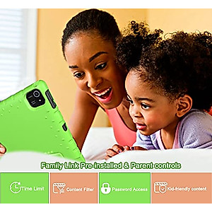 NOBKLEN Kids Tablet, 10" WiFi Tablet for Kids, Android 13.0 Toddler Tablet with Dual Camera 4GB 64GB 1200 * 800 HD IPS Touchscreen 8000mAh Pre-Installed Parental Control Kid-Proof Case