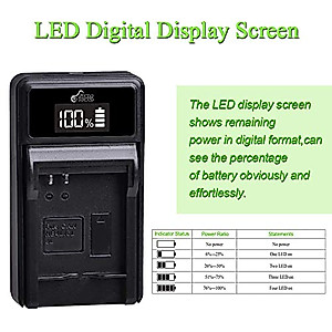 Pickle Power NB-6L NB-6LH Batteries and LED Battery Charger Replacement for Canon PowerShot SX530 HS, SX710 HS, SX700 HS, SX610 HS, SX600 HS, SX540 HS, SX510 HS, SX500 is, SX280 HS, SX270 HS, D30, S90