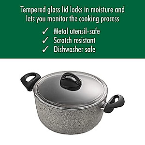 BALLARINI Parma by HENCKELS 4.8-qt Nonstick Dutch Oven with Lid, Made in Italy, Durable and Easy to clean
