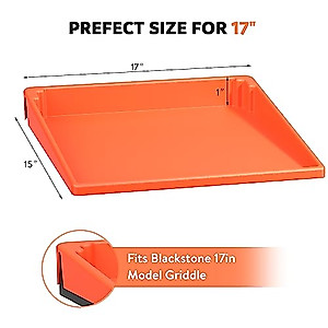 17'' Silicone Griddle Mat Cover for Blackstone Grill, Fully Wrapped Silicone Mat for Blackstone Griddle, Blackstone Griddle Protector Accessories Protect Griddle from Rodents, Dirt and Rust