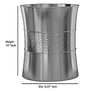 nu steel 7-Piece Mercury Glass Bathroom Accessory Set, Patchwork, Mercury/Shiny