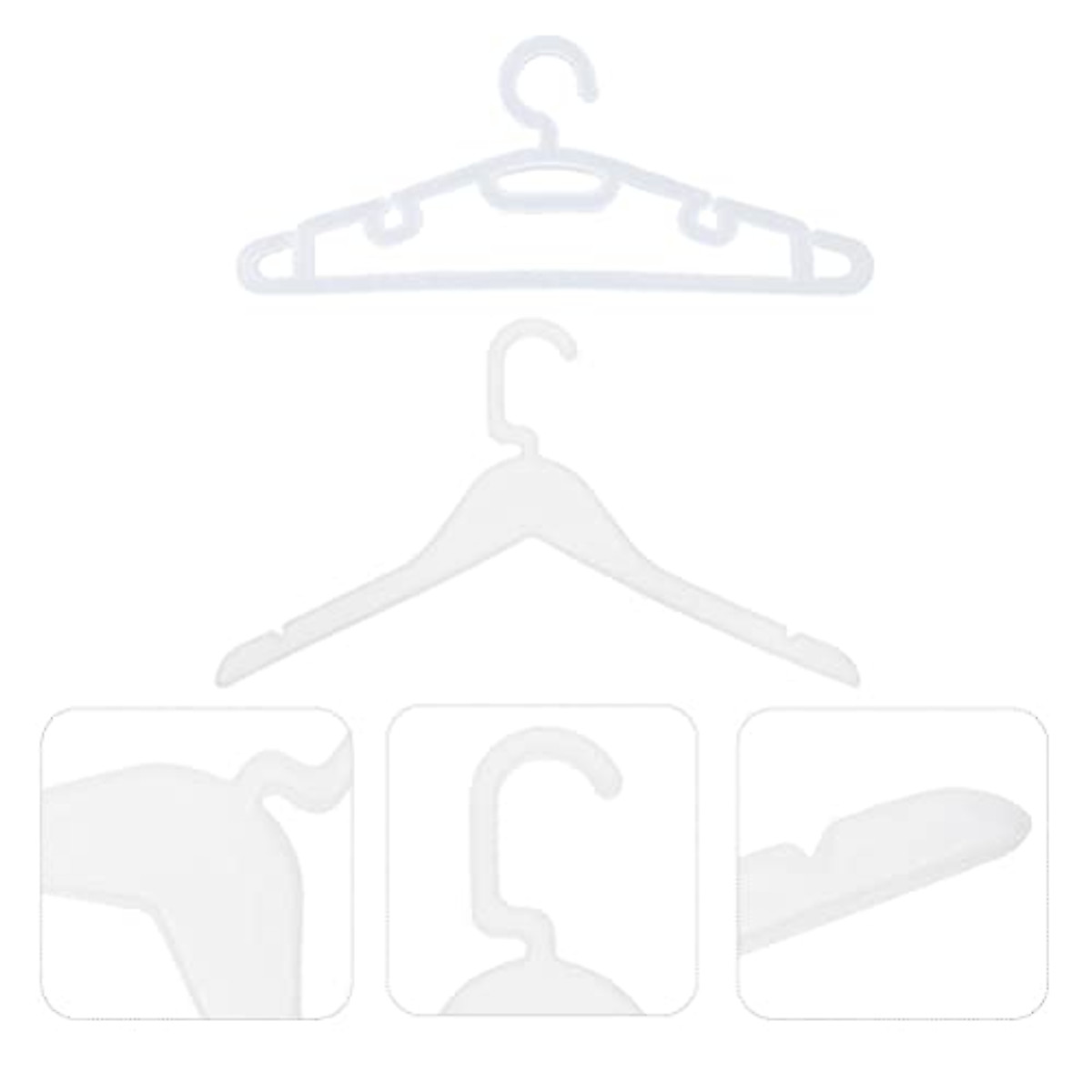 VICASKY 2Pcs Silicone Clothes Hanger Mold DIY Hanger Mold Manual Coat Hanger Art Molds