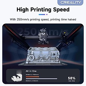 Official Creality Ender 5 S1 3D Printer 250mm/s Printing Speed with CR Touch Auto Leveling, Sprite Extruder, High Precision Z-axis, Removable PC Build Plat