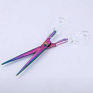Acrylic Multi Color Office Scissors (7") by DS DRAYMOND STORY - Desktop Stationery (Wife Birthday Gift Ideas)