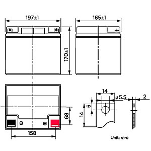 BatteryGuy UB12400 Replacement 12V 40Ah Battery - BatteryGuy Brand Equivalent
