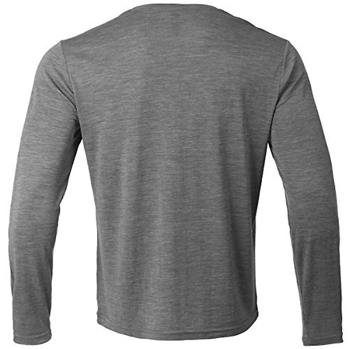 Merino Protect 100% Merino Wool Base Layer Mens Long Sleeve T-Shirt Thermal Underwear Odor Resistance for Hiking Hunting Gray