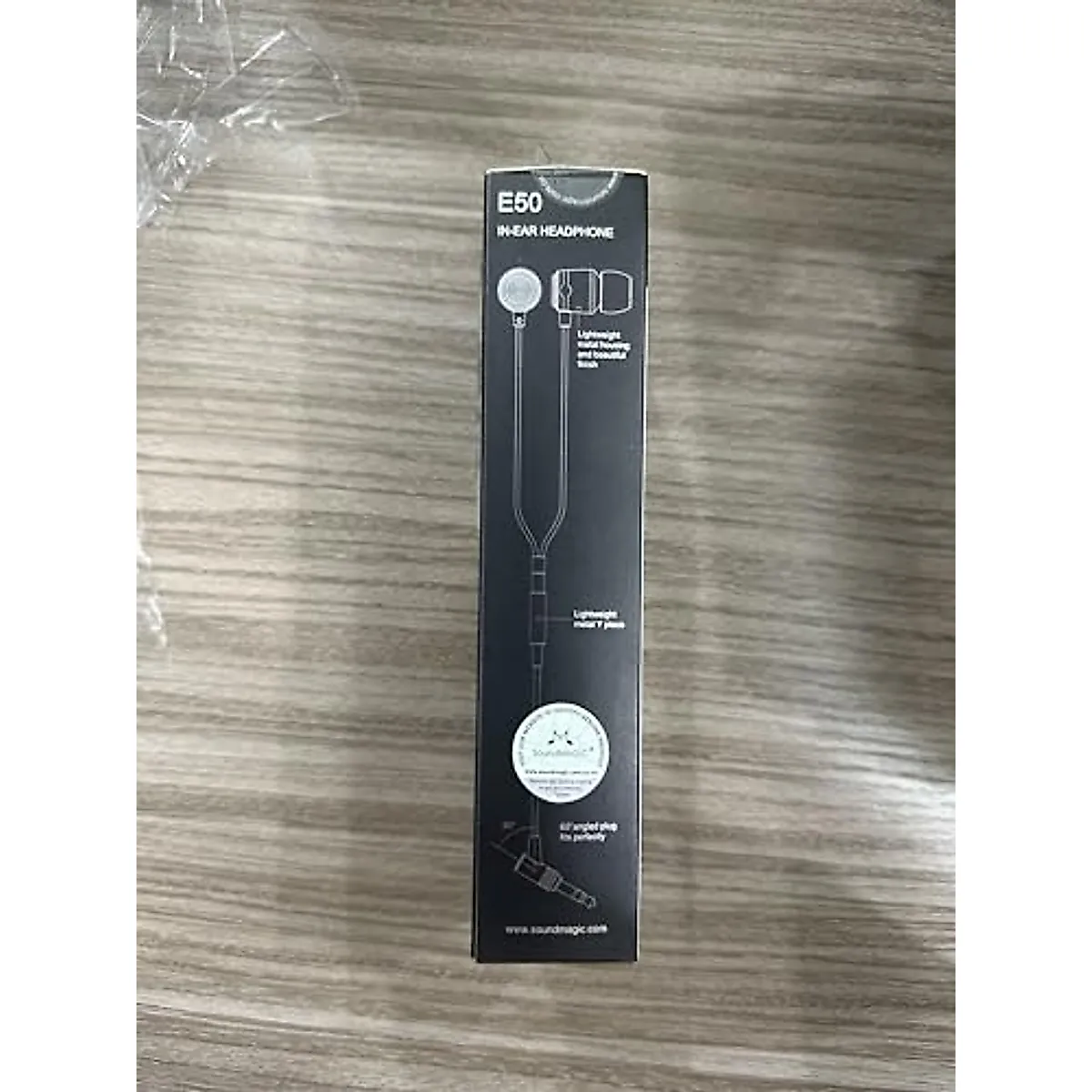 SoundMAGIC E50 Wired Earbuds No Microphone in Ear Monitor HiFi Earphones Noise Isolating Headphones Comfortable Fit Black Gold