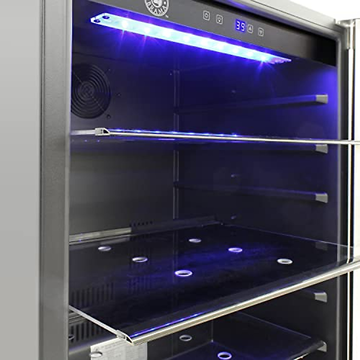 Brama Outdoor Refrigerator Built-In or Freestanding with Automatic Defrost, LED Display and Control Panel