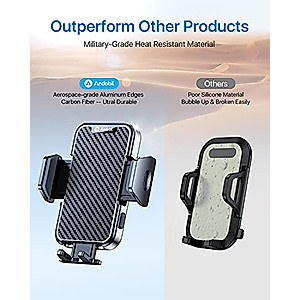 andobil Car Vent Phone Holder Mount [Upgraded Steel Hook, 3-Point Stable] Universal Vent Clip Cell Phone Holder Compatible with iPhone 14 Pro Max, Plus, 13, 12, S22, S23 etc, 360 Adjustable Holder