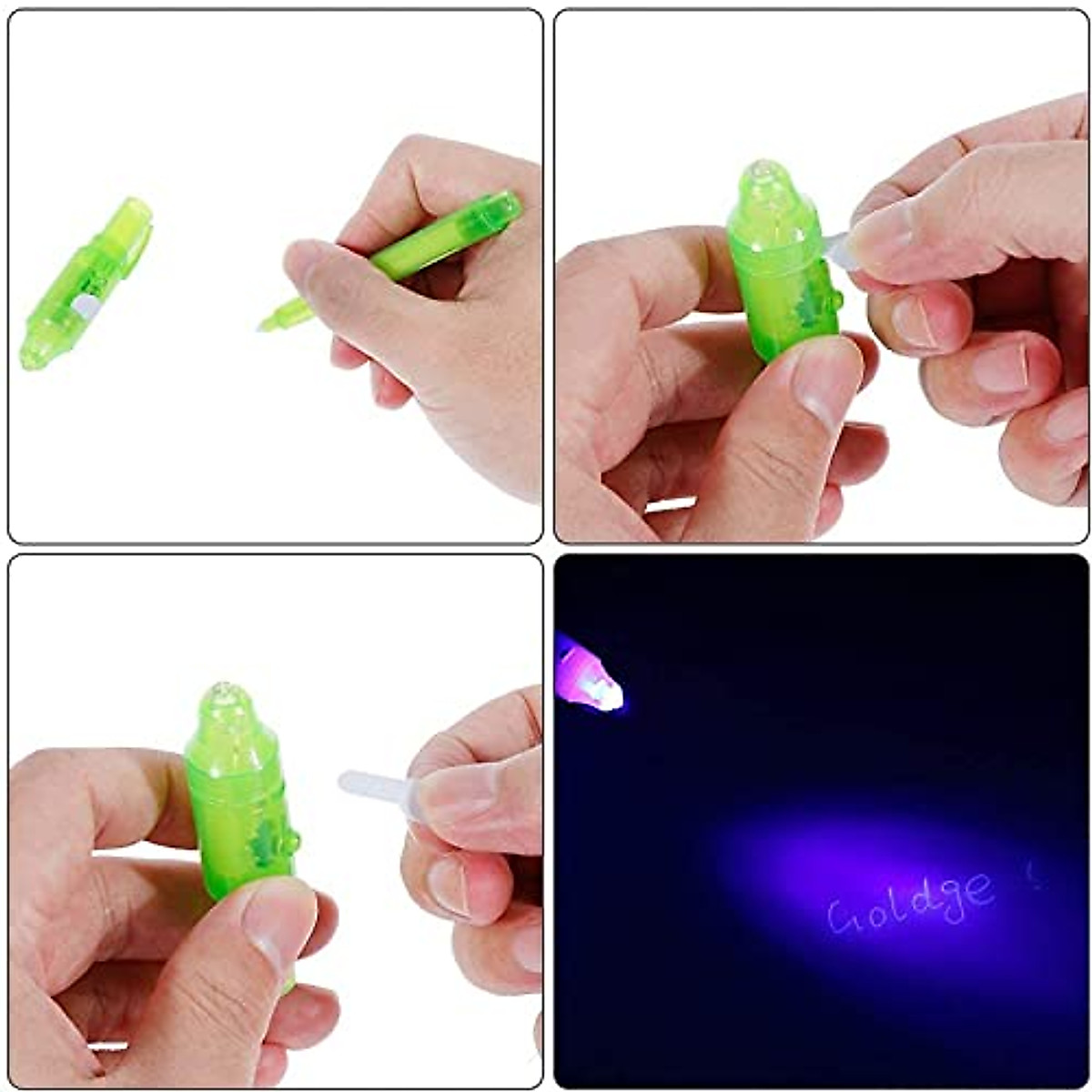 Jiaoohoo Spider Hero Party Favors | Set of 12 Invisible Ink Pen and Mini Notepads | Goodie Bag Stuffers for Superhero Game Party, Gifts, Classroom Prizes