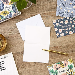 Hallmark Thank You Cards Assortment, Painted Florals (48 Cards with Envelopes for Baby Showers, Bridal Showers, Weddings, All Occasion)