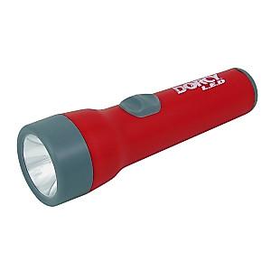 Dorcy Basic 1D LED Long Run Time Flashlight, Assorted Colors, 41-2460 , Red
