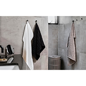 ZONE DENMARK Loop Towel Clip - Magnetic Towel Hanger - Keeping Your Towels Secure and Your Bathroom Organized. The Perfect Style and Functionality for a Neat and Tidy Bathroom Décor. (Pack of 2)