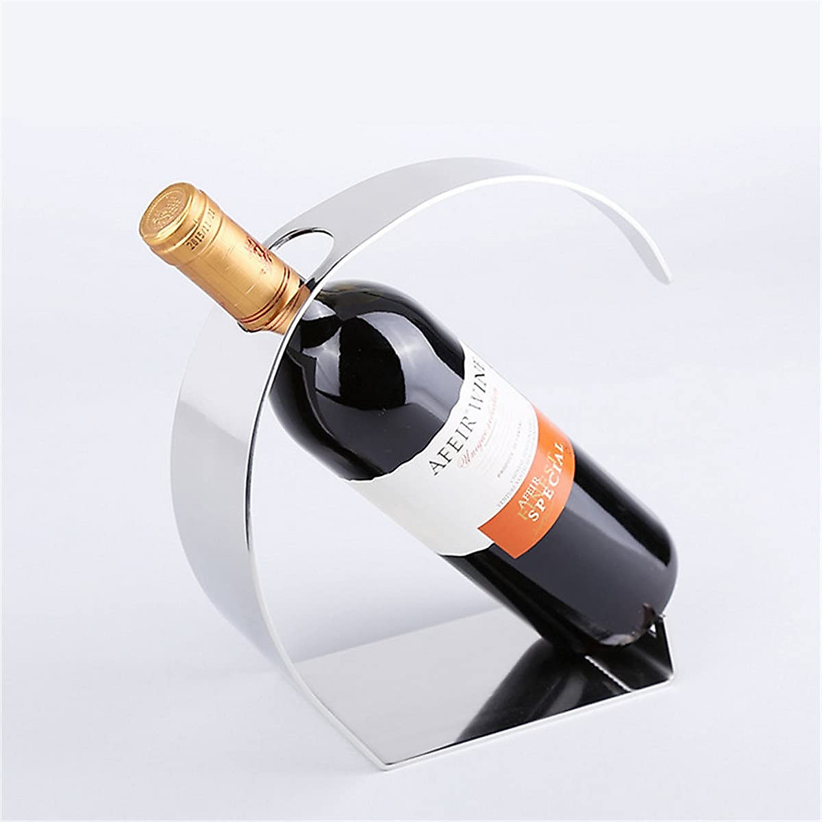 CdyBox European Stainless Steel Creative Wine Shelf Household Wine Bottle Rack