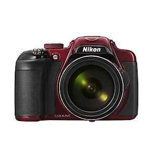 Nikon COOLPIX P600 16.1 MP Wi-Fi CMOS Digital Camera with 60x Zoom NIKKOR Lens and Full HD 1080p Video (Red) (Discontinued by Manufacturer)