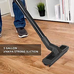 Prostormer 3 in 1 Wet Dry Vacuum Cleaner, 5 Gallon 5.5 Peak HP Portable Wet Dry Vac Floor Cleaner with Blower Function for Garage, Car, Home & Workshop