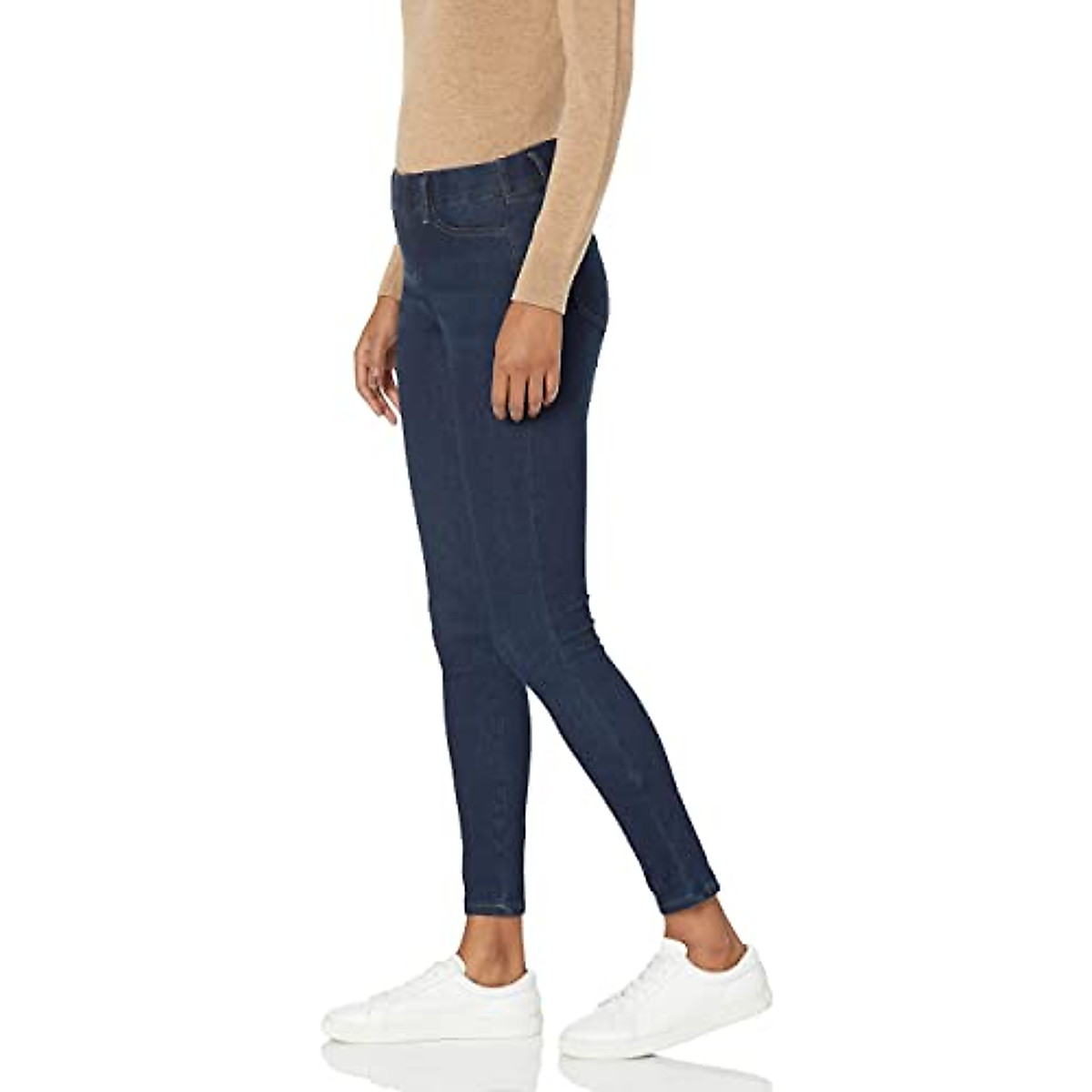 Amazon Essentials Women's Pull-On Knit Jegging (Available in Plus Size), Dark Wash, Medium Short