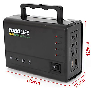 Portable Solar Generator with Solar Panel,Included 4 Sets LED lights,Solar Power