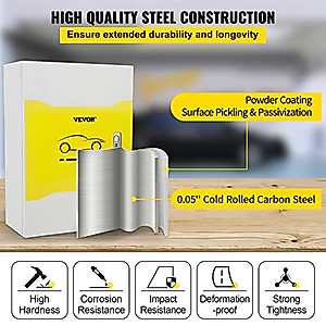 VEVOR Tesla Charger Station Box, 28'' x 20'' x 10'', Outdoor Cable Box Charging Box Cable Organizer, IP32 Waterproof Dustproof Cool Roll Steel Electrical Enclosure Box, for Tesla Wall Connector