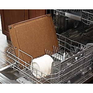 Epicurean All-In- One Cutting Board with Slip Feet and Juice Groove, 19.5-Inch × 14.5-Inch, Nutmeg/Brown