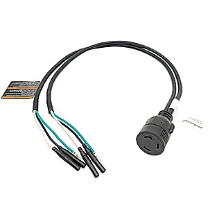 Parkworld 63609 Inverter Generator Parallel Kit Terminals with Cable to 30A L14-30R Female, 120V, 30A, 3FT