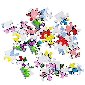 Hygloss Puzzles DIY Party Invite - Blank Puzzle for Decorating - Art Activity - Use as Party Favors - White, Sturdy – 5.5 x 8 Inches, 28 Pieces - Comes with Envelopes - 8 Qty