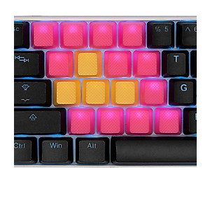 Tai-Hao Blank Rubber Gaming Keycaps : Blank No.2 Compatible with All MX Types Keyboards