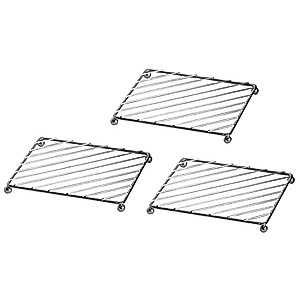 Stainless Steel Trivets for Hot Pots and Pans, VIDAYA Luxury Metal Pot Holders -Multi-Use Great Heat Resistant Hot Pads for Kitchen Counter, Upgrade Enlarged Diameter Hot Plate Holder (3 Pack)