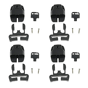 E-outstanding Spa Tub Cover Clip 4 Set Spa Hot Tub Cover Latch Lock Kit with Keys and Screws Replacement Broken Latchs Repair Accessories