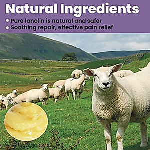 Organic Nipple Balm, 30g, Lanolin Nipple Butter Gentle Moisturizing Prevent Chapping Baby Nipple Repair Cream for Nursing Mom Lactating Mother