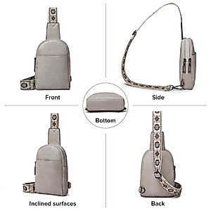 Imperial HORSE Small Crossbody Bags for Women,Sling Bag for Women Crossbody,Fanny Pack Chest Bag for Women for Walking Travel