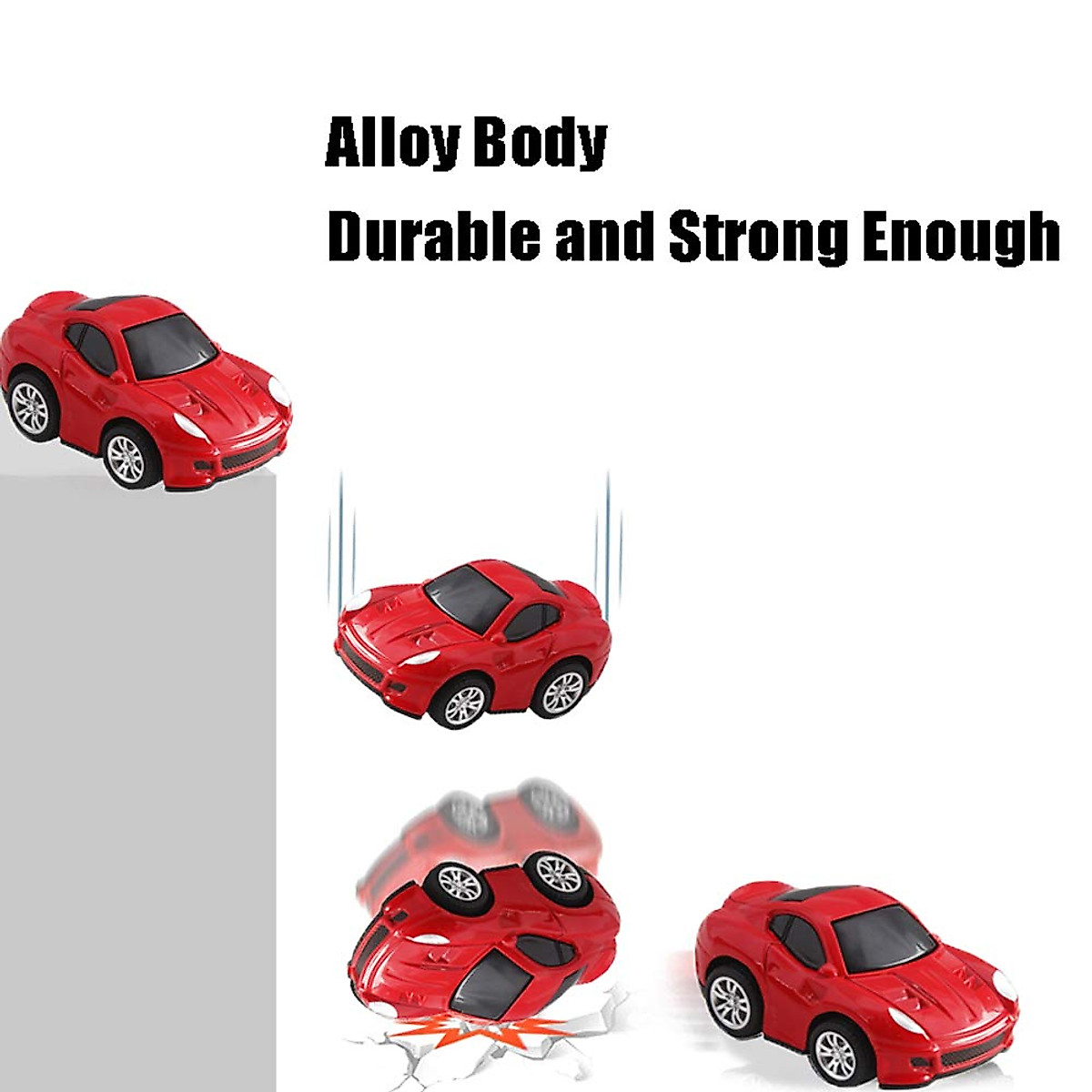 WISHTIME Pull Back Car Toy Set - 9 pcs Assorted Mini Die Cast Vehicle Friction Powered City Car Playset for Toddlers Kids Boys